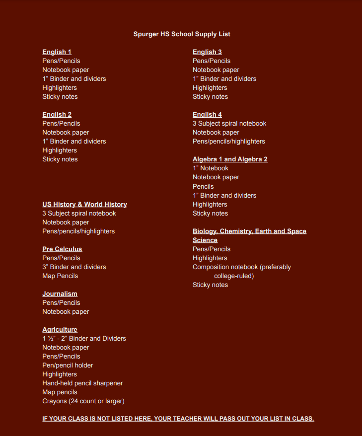 Live Feed | Spurger ISD